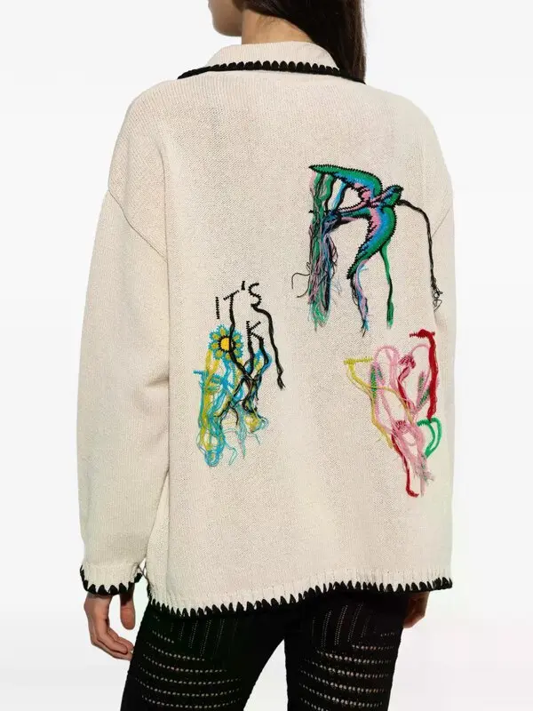 AKEP Embroidered Blanket-stitch Jacket