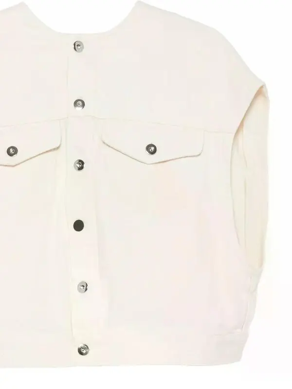 Liviana Conti Sleeveless Button-up Gilet