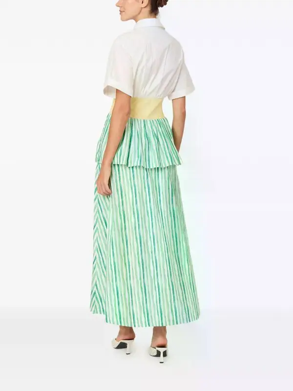 Rosie Assoulin Striped Tiered Dress