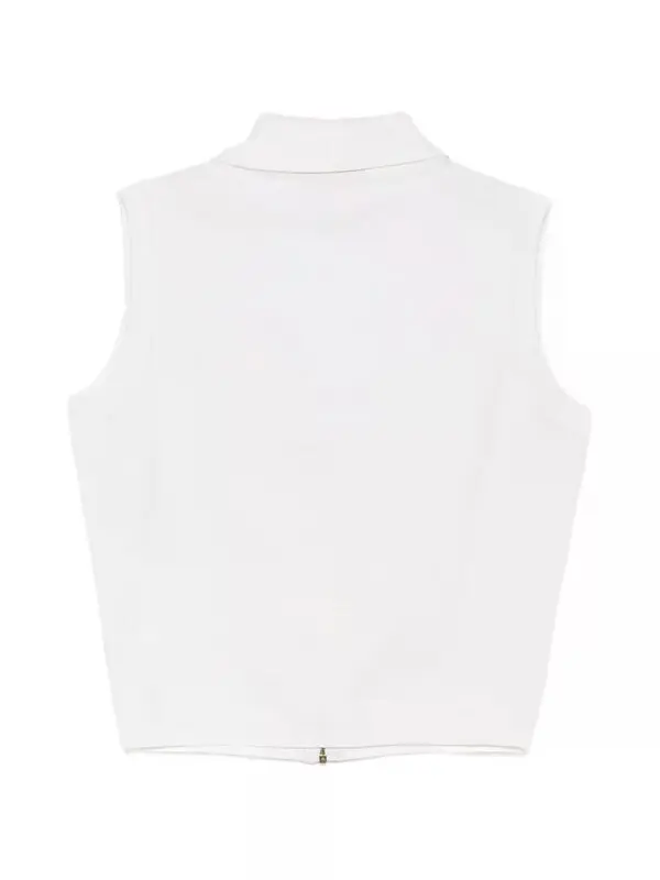 FERRAGAMO Sleeveless Zip-up Top And Shorts Set - Neutrals