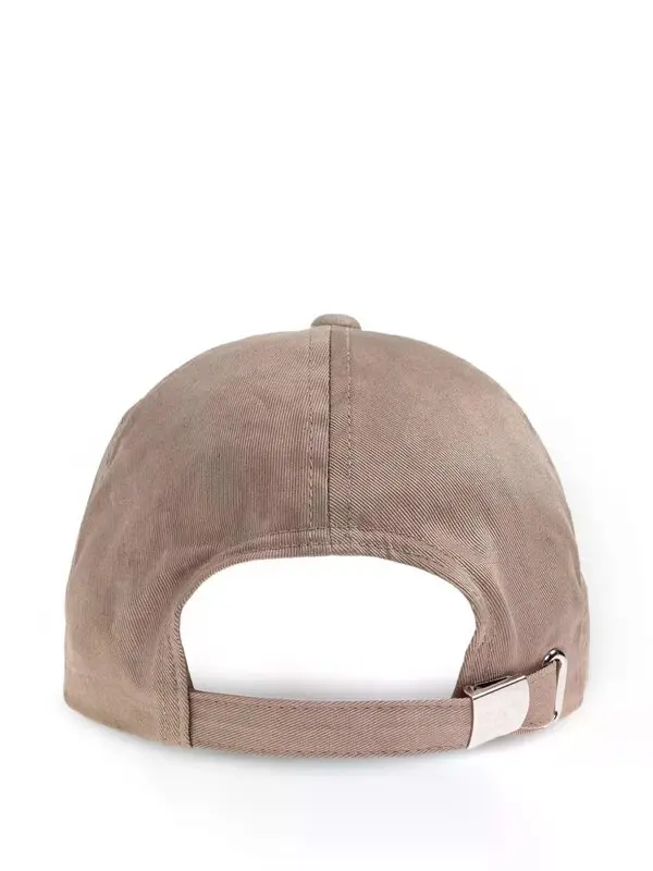 EA7 Cotton Baseball Cap With Logo Print