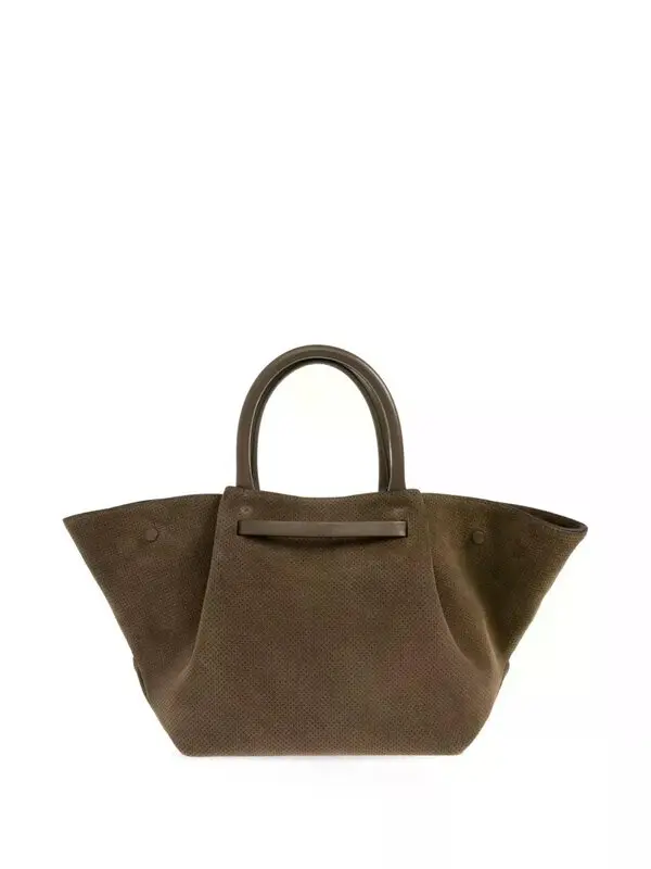 DEMELLIER Midi New York Perforated Suede Tote Bag