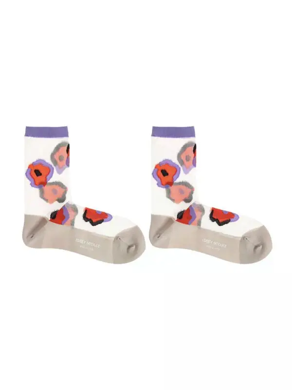 Issey Miyake Verve Floral Print Socks