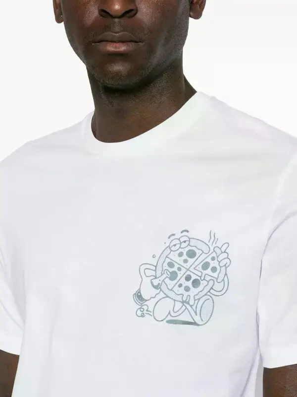 ALLEY DOCKS 963 Pizza Esquena Graphic-print T-shirt