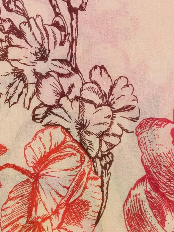 MOULETA Floral-print Frayed Scarf