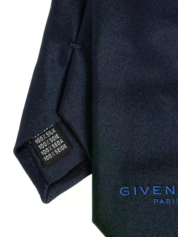 Givenchy Embroidered Silk Tie