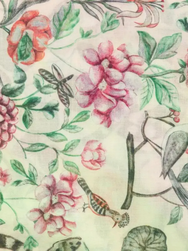 MOULETA Floral-print Frayed Scarf
