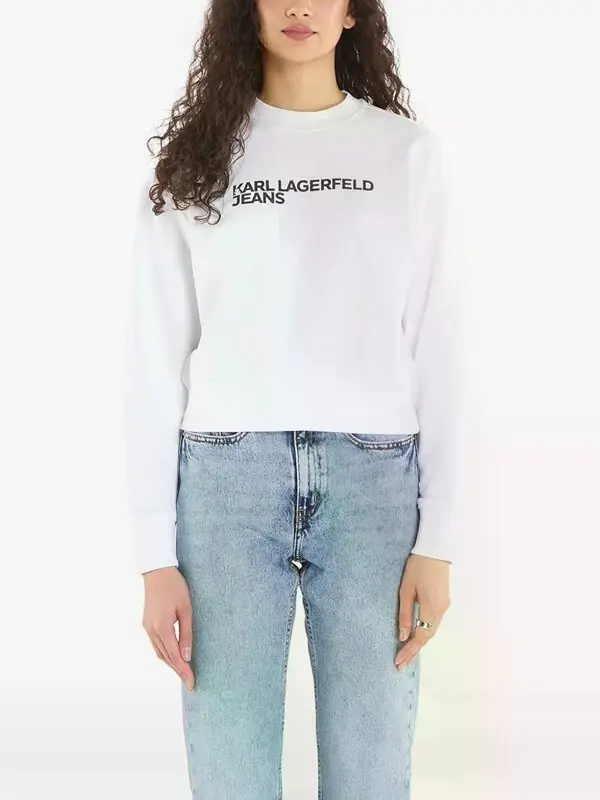 Karl Lagerfeld K/essential Logo-print Sweatshirt - White