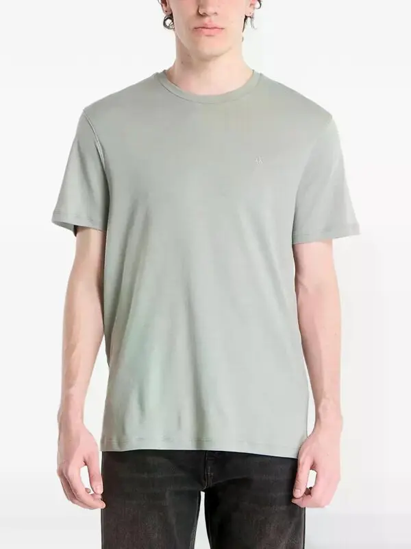 Calvin Klein Logo-embroidered T-shirt - Green
