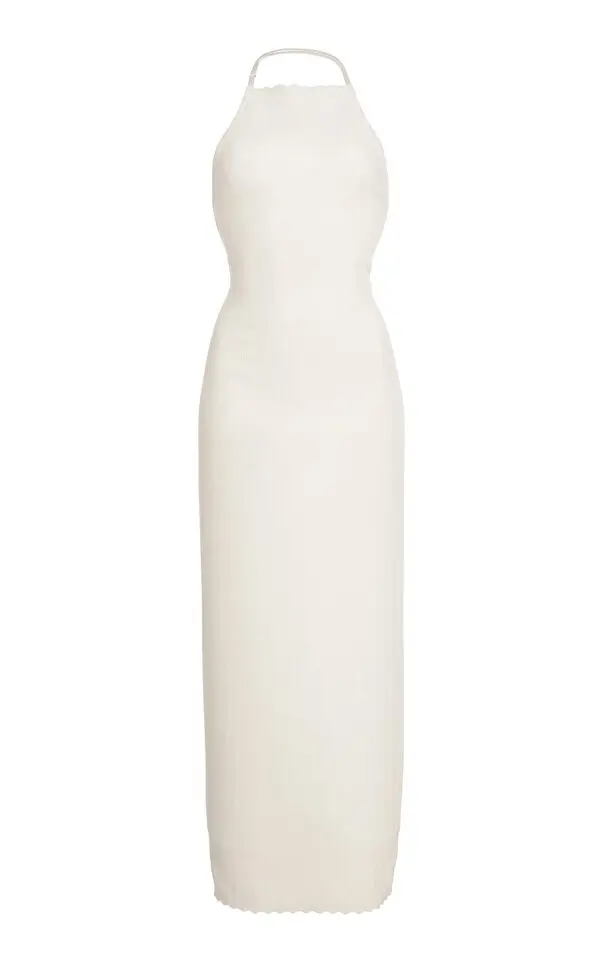 Jacquemus Agave Cotton-blend Maxi Dress - White