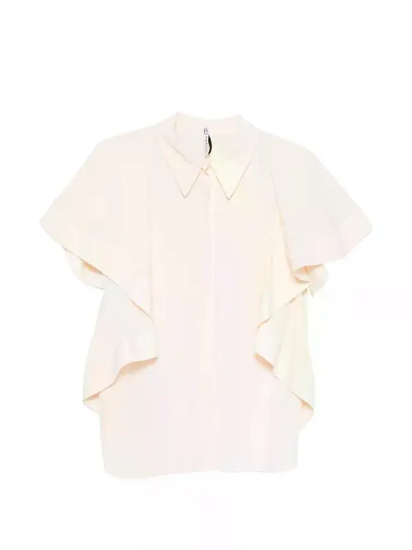 Liviana Conti Ruffled Short-sleeve Blouse