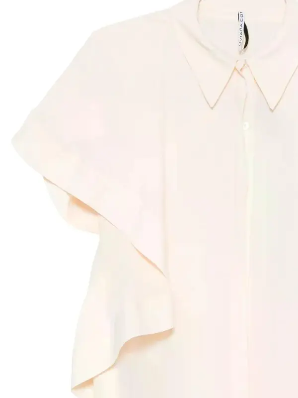 Liviana Conti Ruffled Short-sleeve Blouse