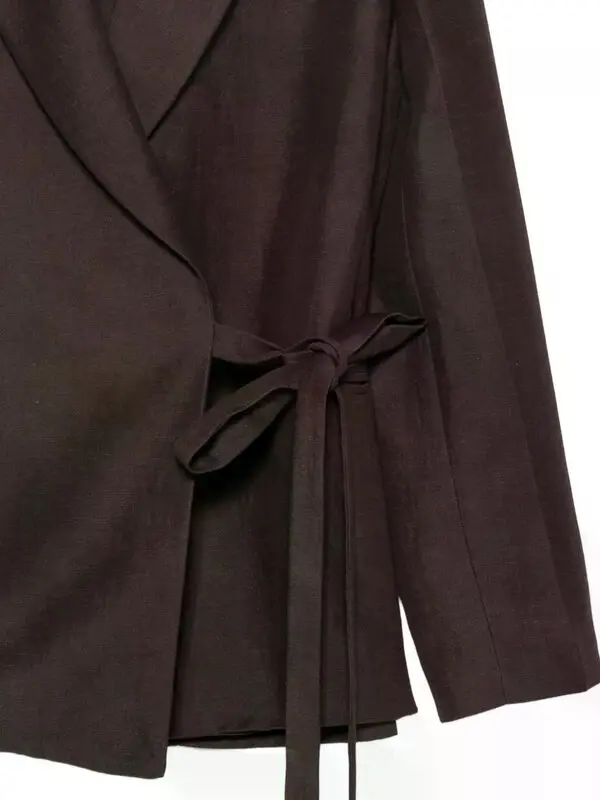 Liviana Conti Dark Side-tie Wrap Jacket