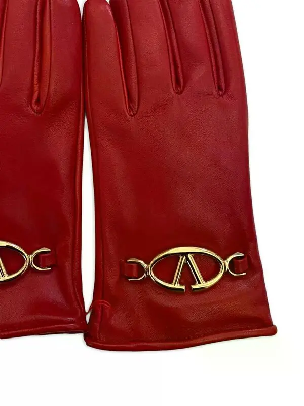 Valentino Garavani Vlogo Leather Gloves
