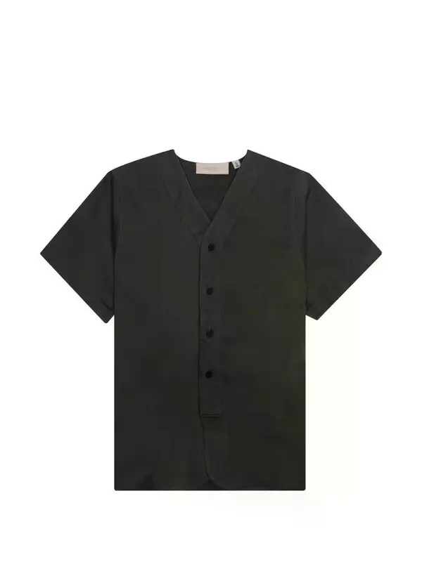 Fear Of God V-neck Short Sleeve Shirt - Black
