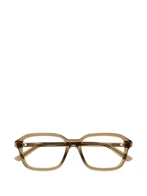 Gucci Square Frame Eyeglasses - Brown