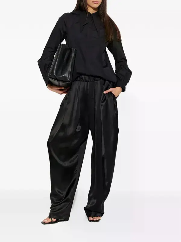 Noir Kei Ninomiya Pointed Collar Pleated Sleeve Shirt