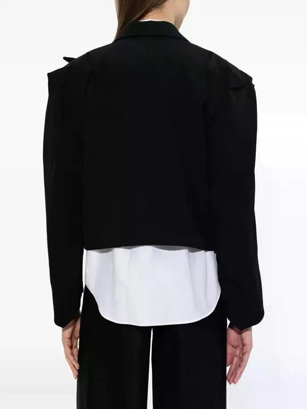 Noir Kei Ninomiya Star-panel Cropped Jacket