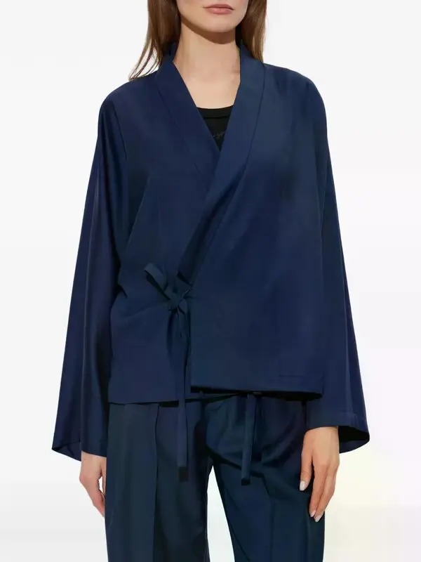 Kenzo Wool Kimono With Tie Fastening