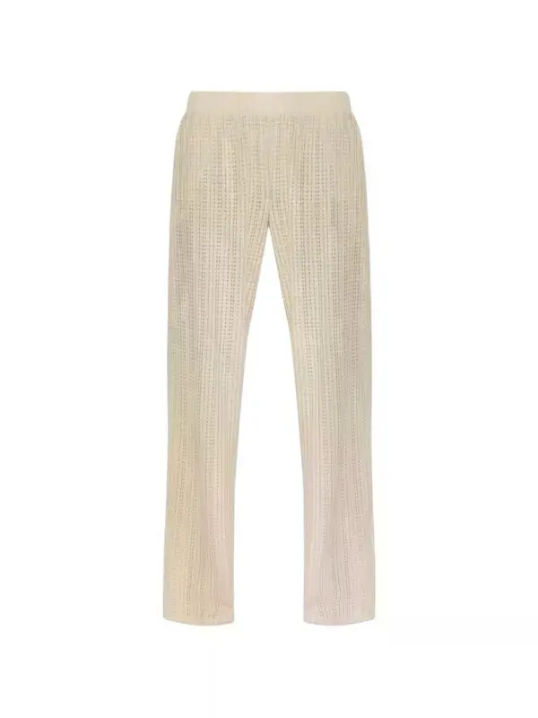 Hanro Off-white Waffle Knit Trousers