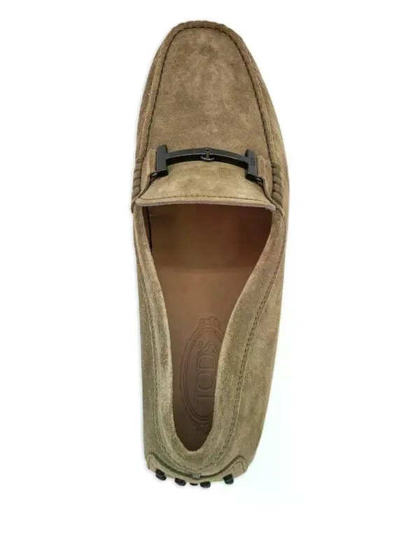 TOD'S Hardware-detail Suede Loafers