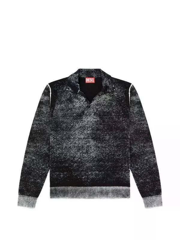 DIESEL® Faded-effect Polo Sweater