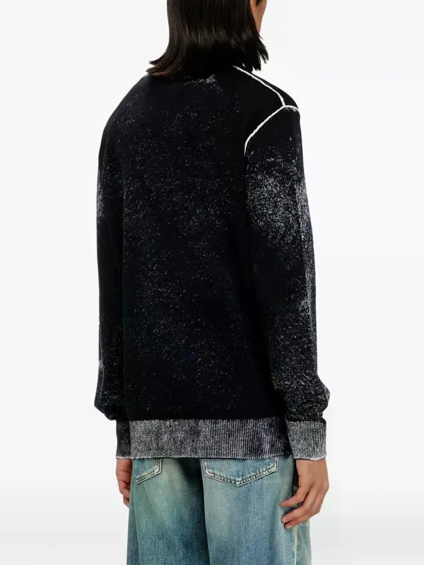 DIESEL® Logo Print Crew Neck Sweater