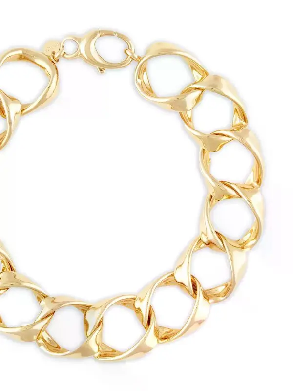 RASNA Golden Link Chain Necklace