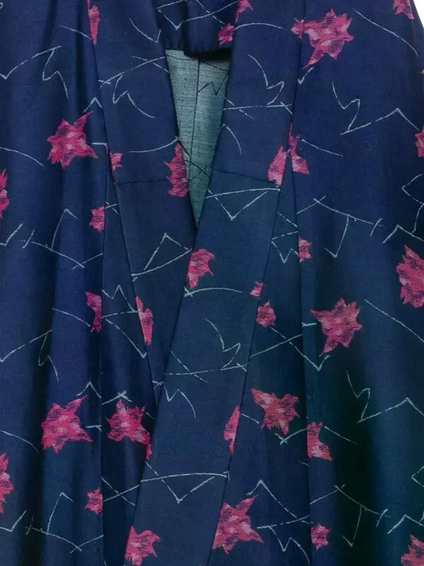 A.N.G.E.L.O. VINTAGE CULT Cotton Floral Print Wide Sleeve Kimono