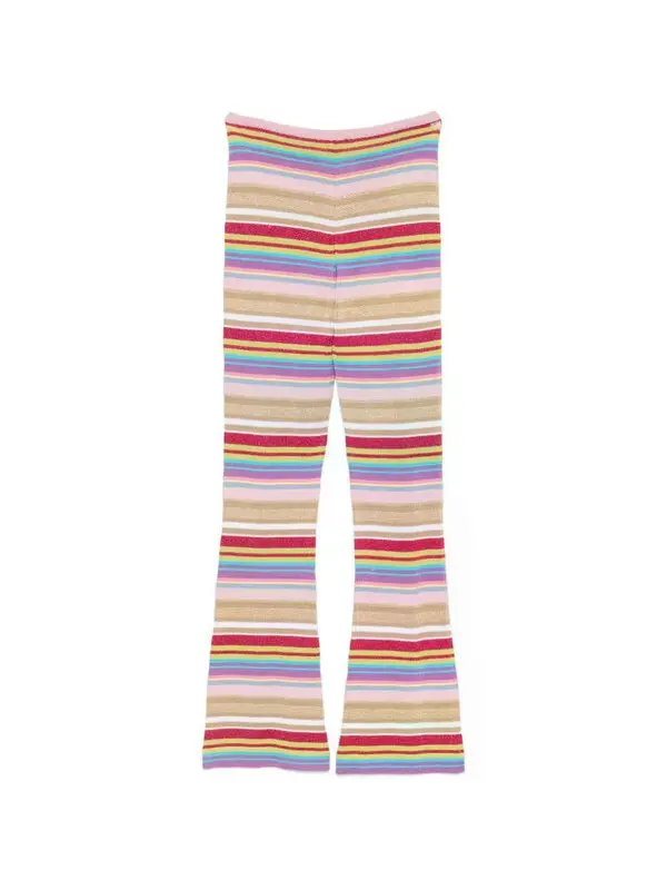 Dolce & Gabbana Striped Pattern Trousers - Pink