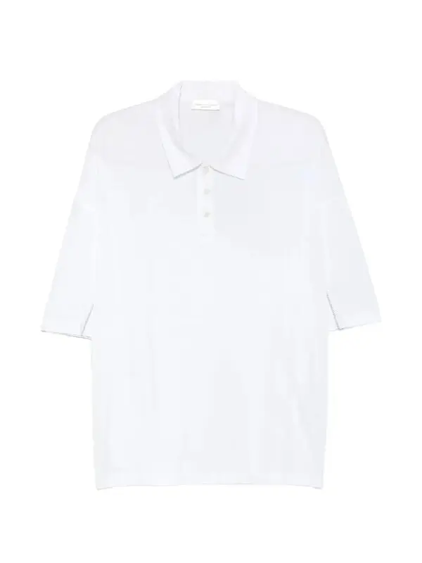 ROBERTO COLLINA Exposed-stitch Polo Shirt