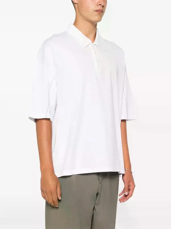 ROBERTO COLLINA Exposed-stitch Polo Shirt