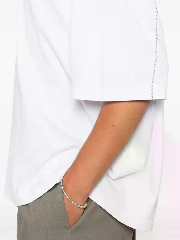 ROBERTO COLLINA Exposed-stitch Polo Shirt