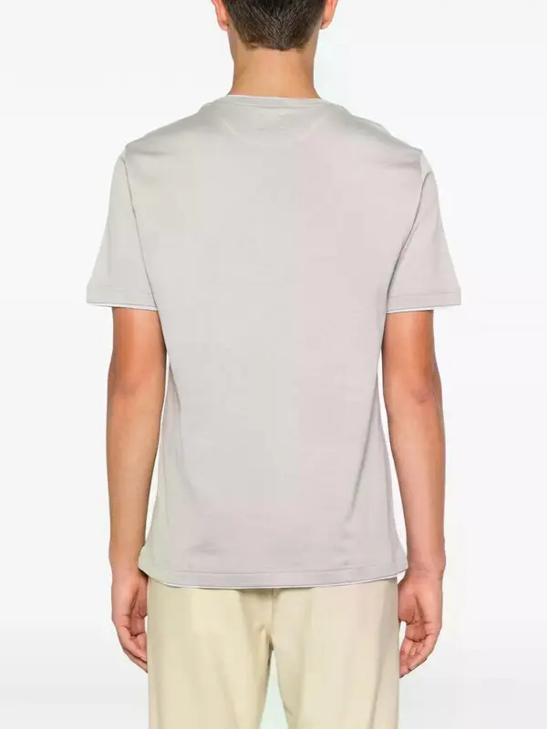 Eleventy Contrast-trim Short-sleeve T-shirt