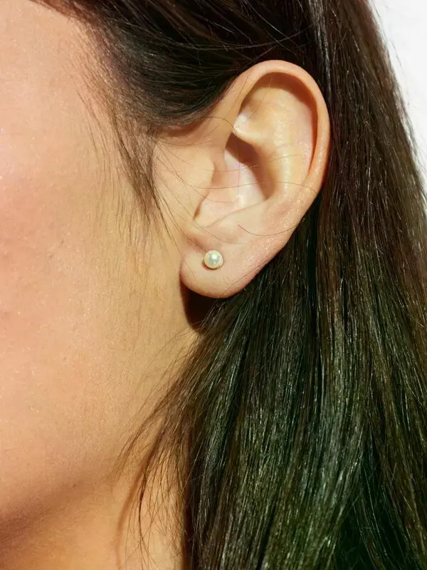 ALLSAINTS Faux-pearl Hexagonal Stud Earrings
