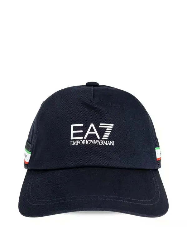 EA7 Emporio Armani Logo Print Baseball Cap
