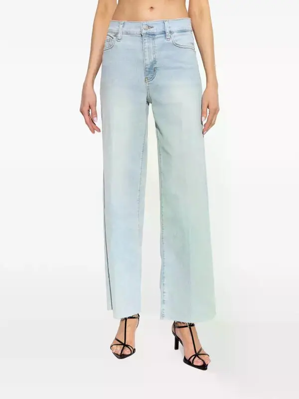 FRAME Raw-cut Flared Jeans