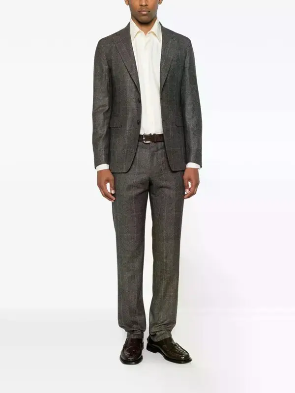 Tagliatore Check-pattern Wool Suit