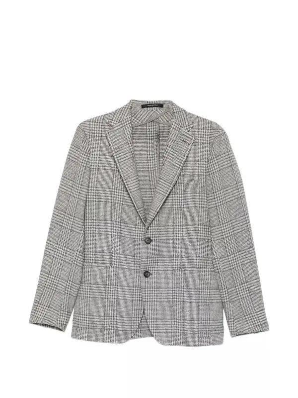 Tagliatore Prince Of Wales Check Blazer - Grey