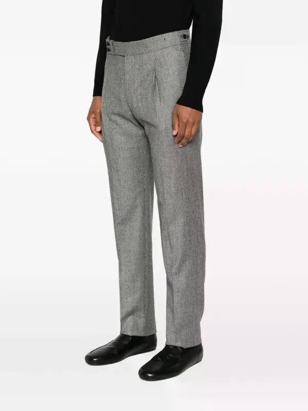 Tagliatore Brandon Houndstooth Pleated Trousers