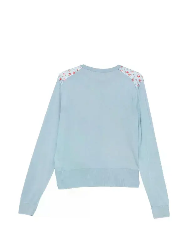 Dolce & Gabbana Floral-print Silk Cardigan - Blue