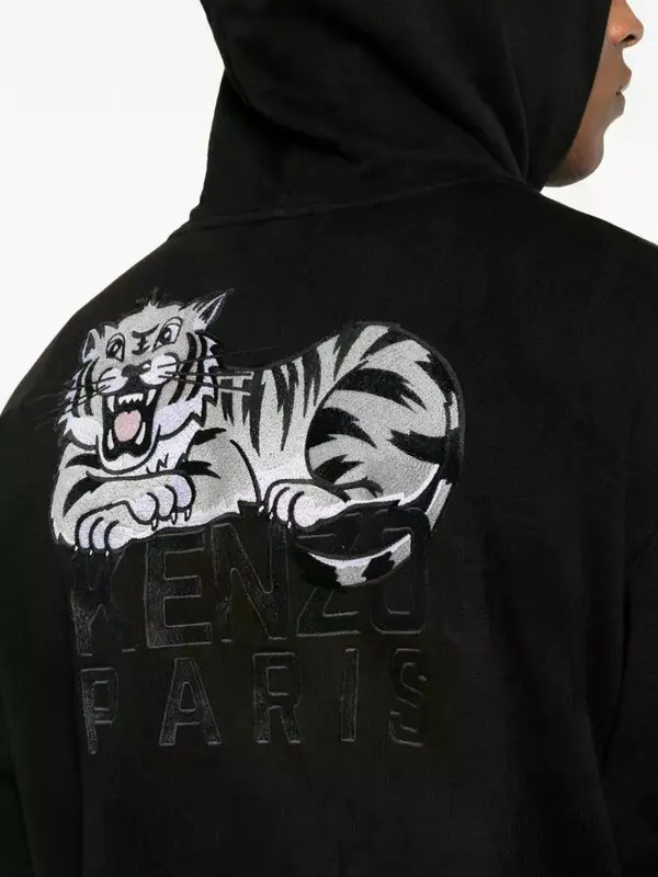 Kenzo Logo Embroidered Hoodie