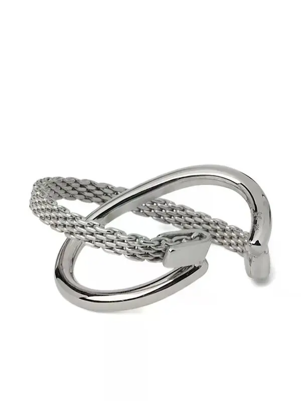 RATHEL & WOLF Edward Double-hoop Earcuff - Silver