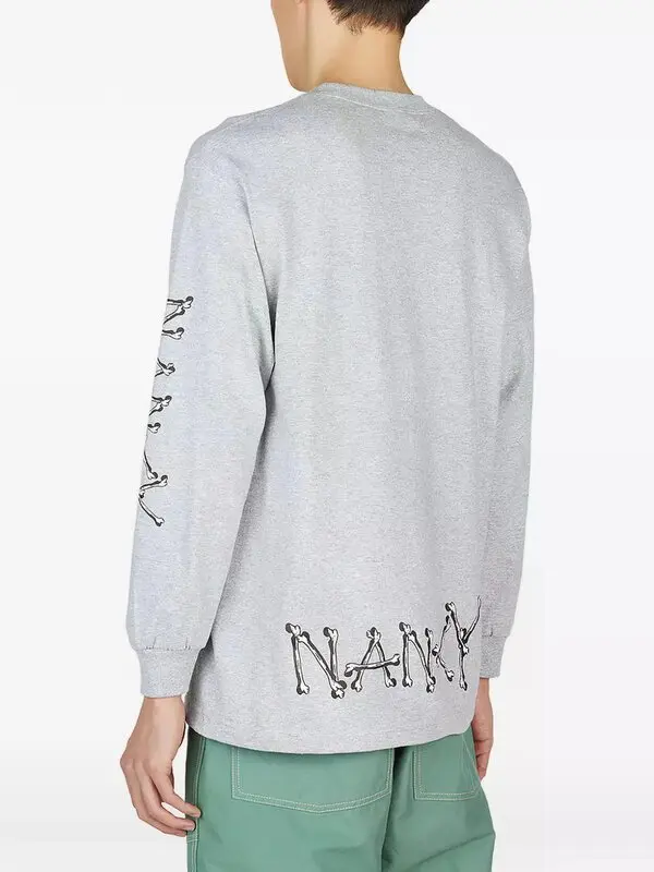 Nancy Ganz Graphic Print Crewneck Sweatshirt