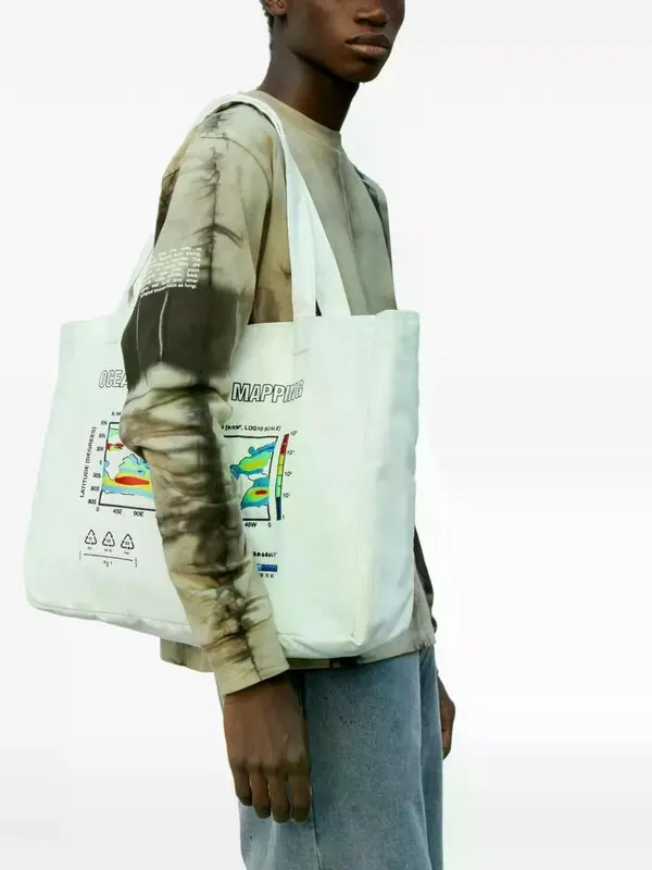 SPACE AVAILABLE Graphic Print Tote Bag