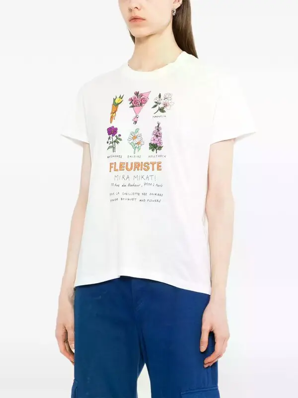 Mira Mikati Slub Embroidered T-shirt