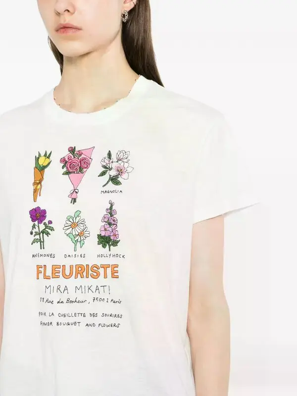Mira Mikati Slub Embroidered T-shirt