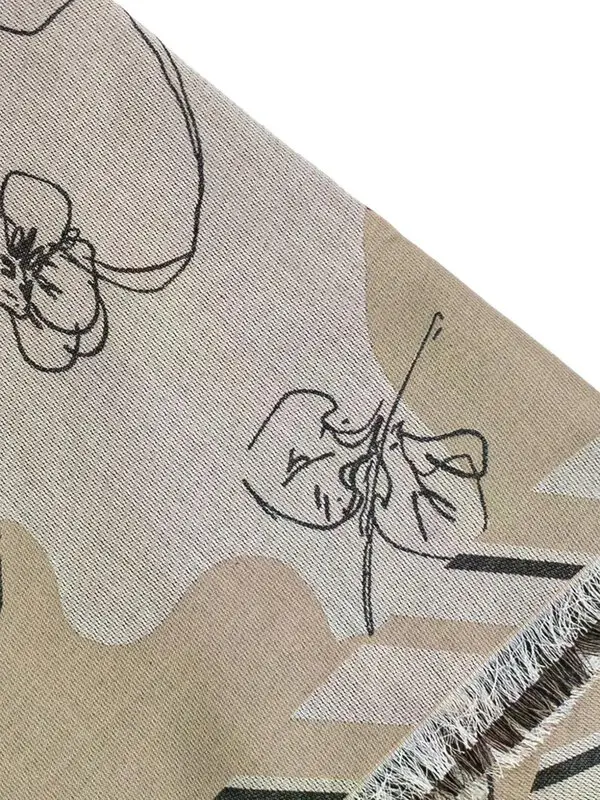 VIVIENNE WESTWOOD Orb-print Frayed Scarf