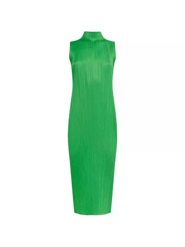 Issey Miyake April Midi Dress - Green