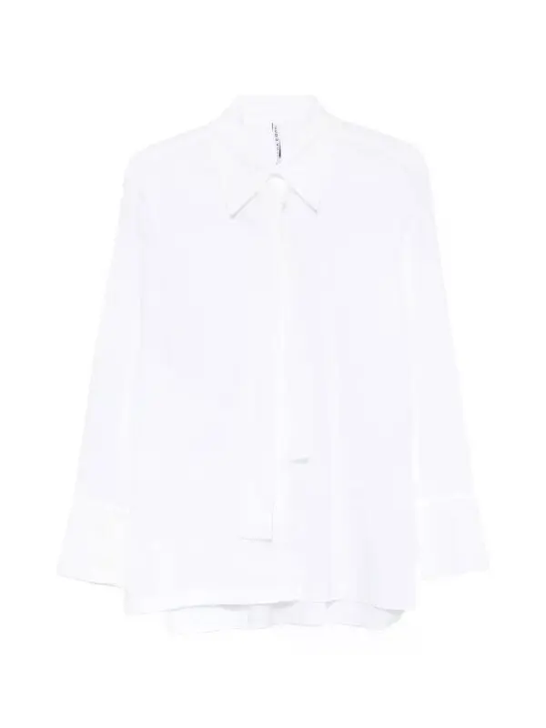 Liviana Conti Tie Detail Long-sleeve Shirt - White